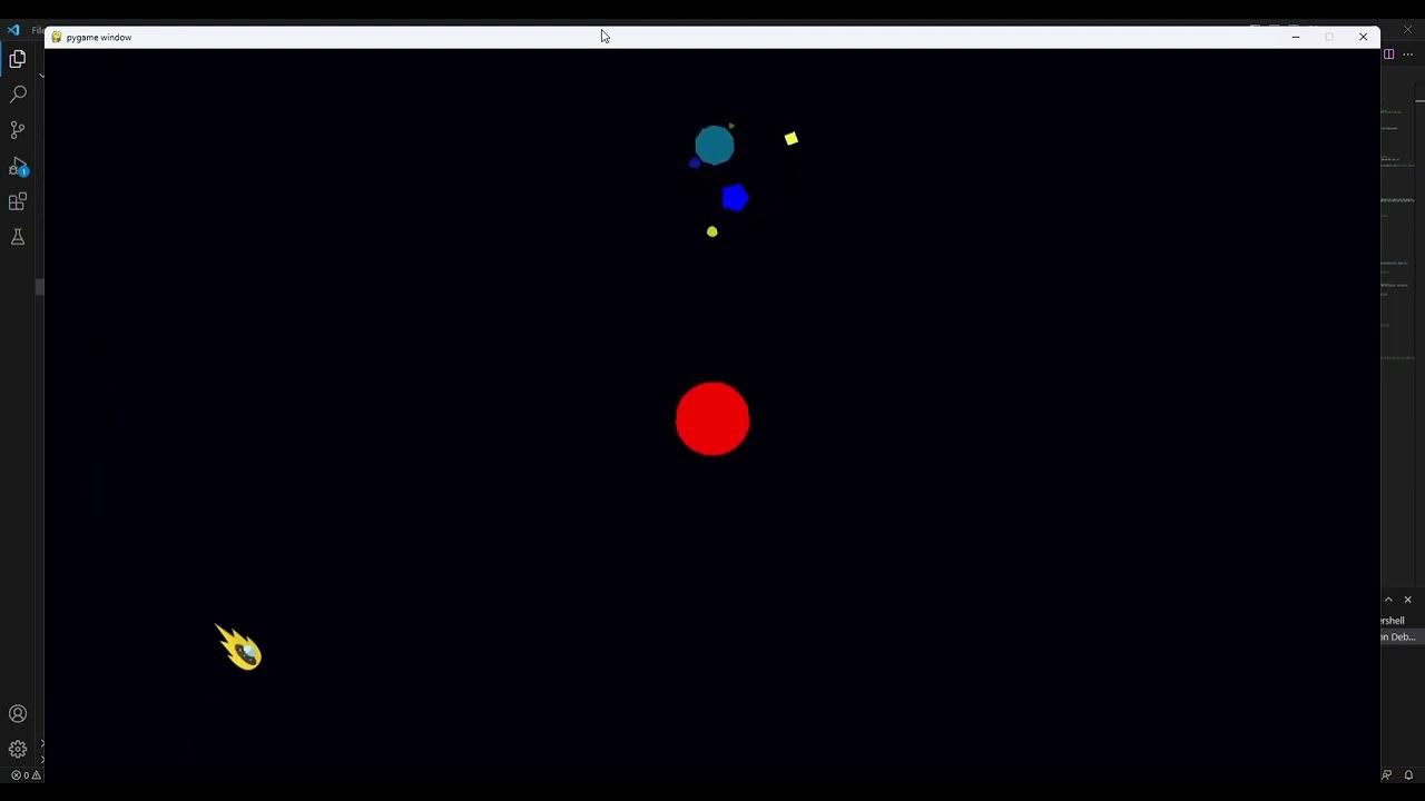 my pygame - Project 1 - A solar system - YouTube