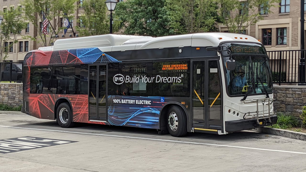 (Exclusive!) 2019 BYD K9S Demo Bus on "DASH" Route KST (King Street ...