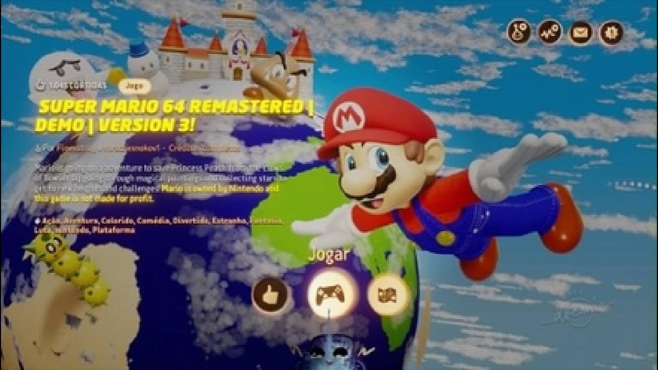 A DEMO de Super Mario 64 remastered - YouTube