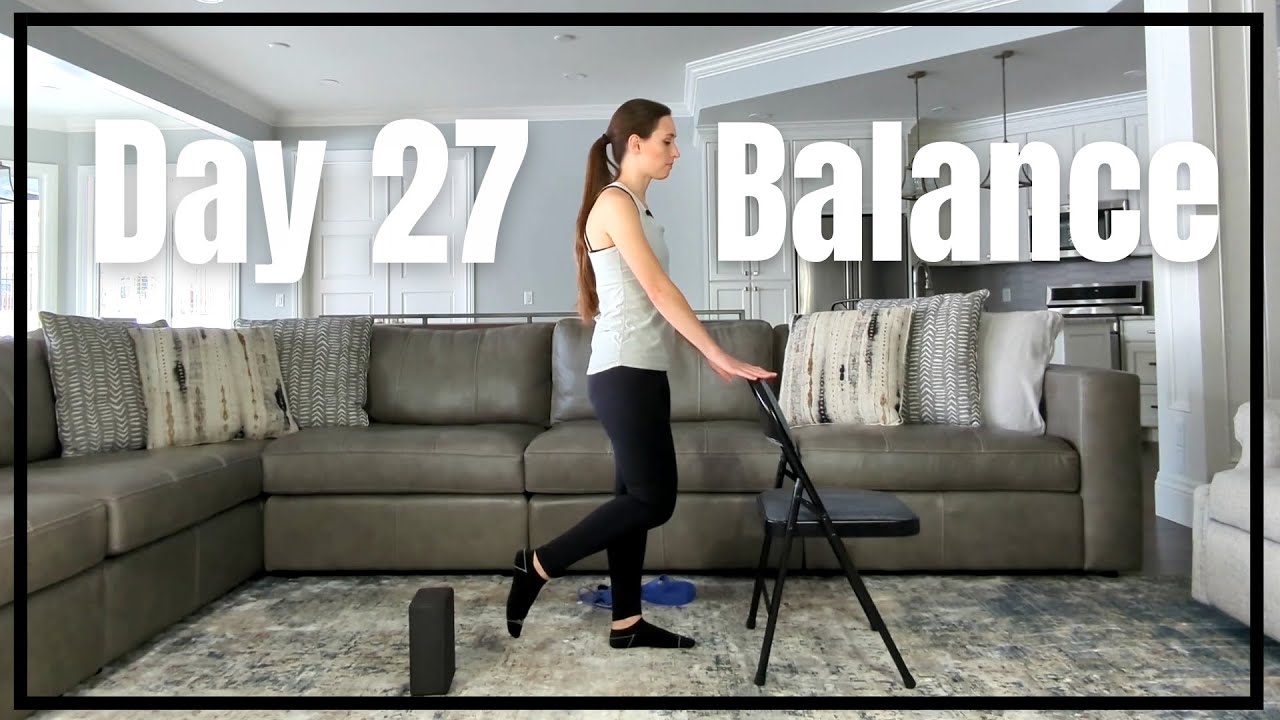Day 27 Balance 30 Day Chair Yoga Challenge - YouTube