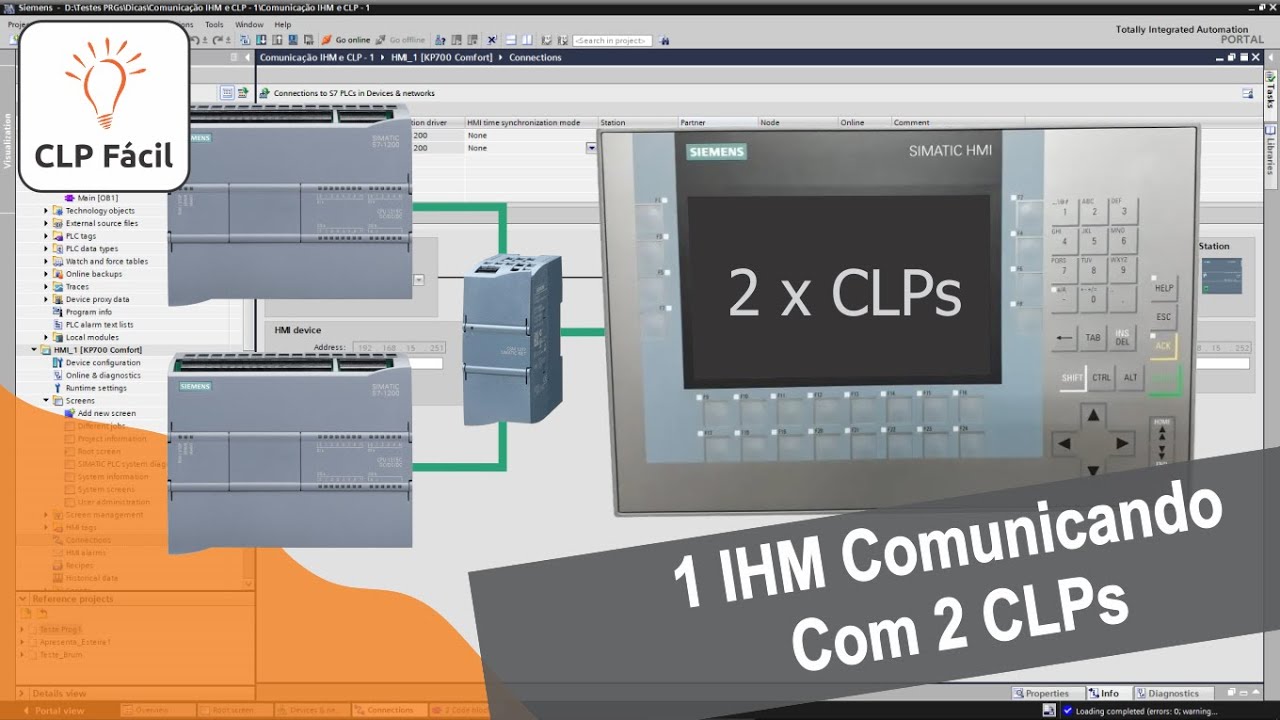 Comunicando Uma Ihm Com Dois Clps Clp Fácil Youtube