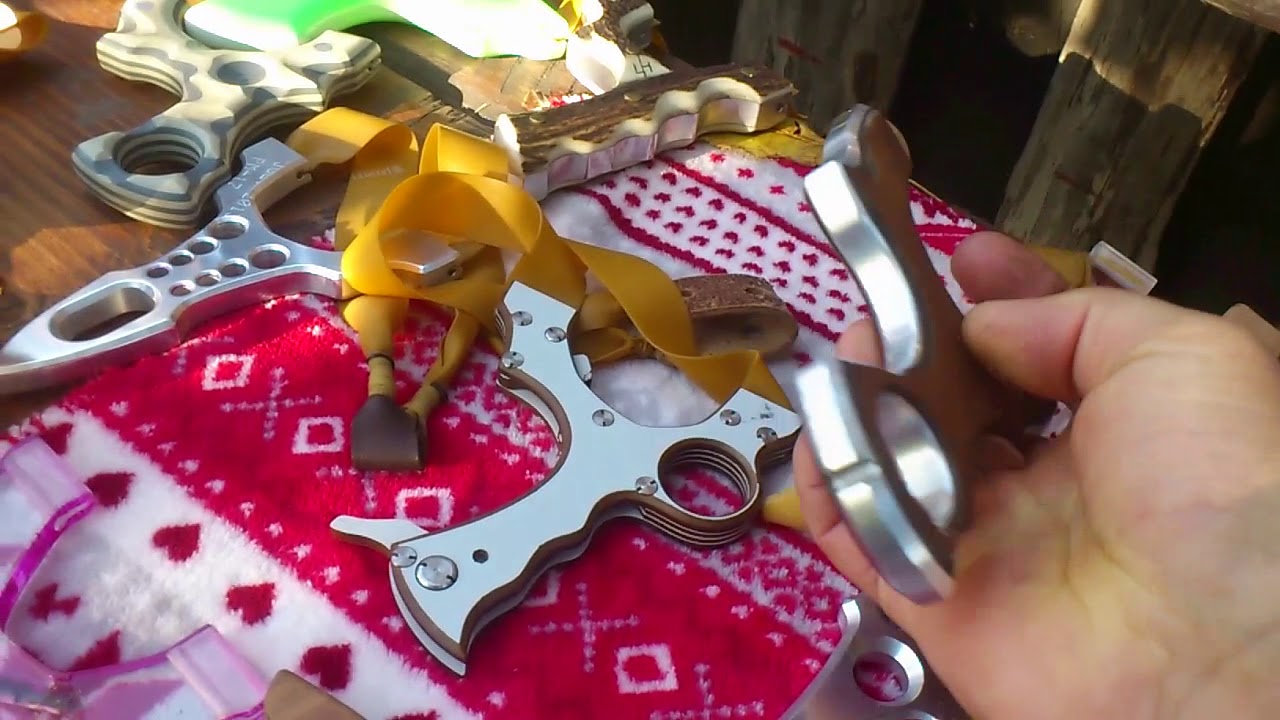 Slingshot collection , handmade , self design - YouTube
