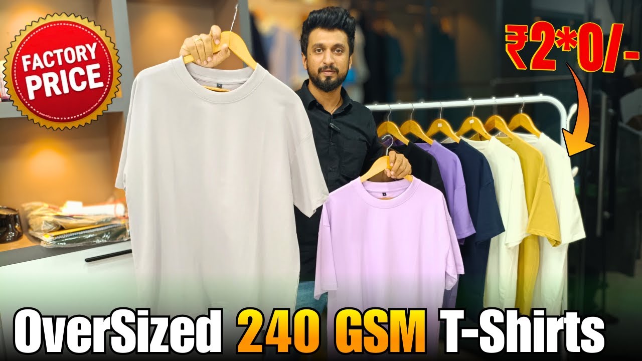 Drop Shoulder 240 GSM French Terry Oversized Tshirts | Ready Stock ...