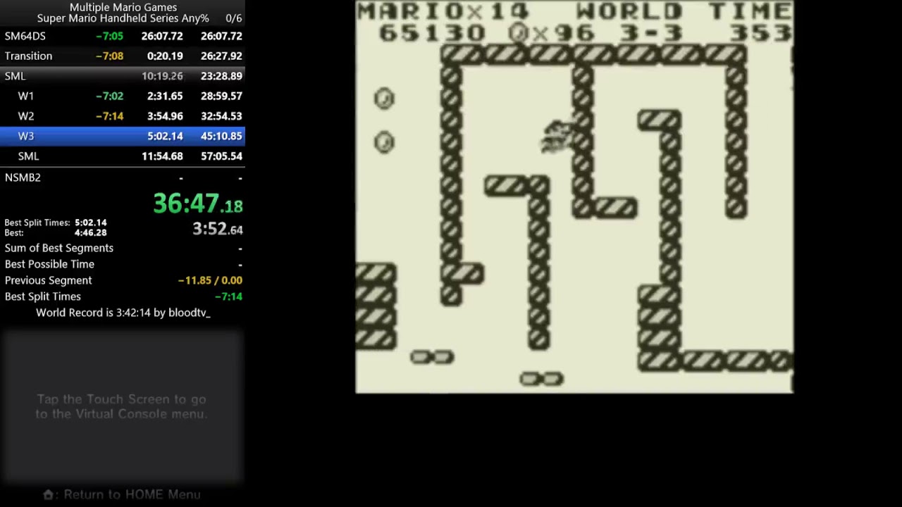 Super Mario Land speedrun in 17:14 - YouTube