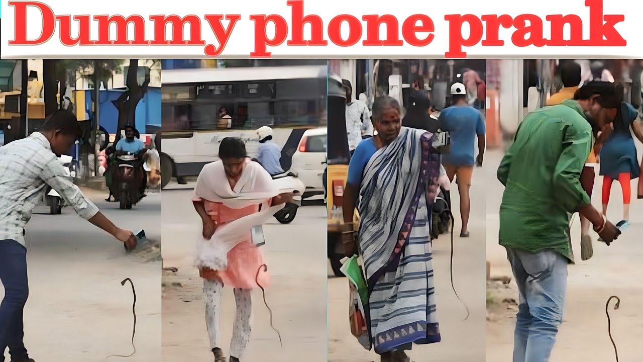 DUMMY PHONE PRANK WITH SNAKE||PHONE PRANK - YouTube