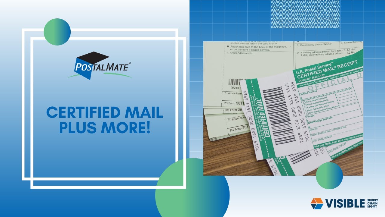 Certified Mail Plus More in PostalMate - YouTube