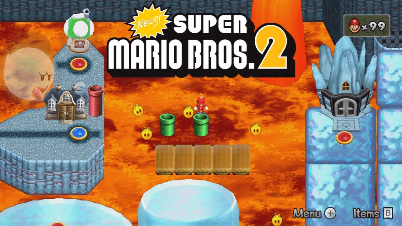 Newer Super Mario Bros.2 #15 Walkthrough 100% - YouTube