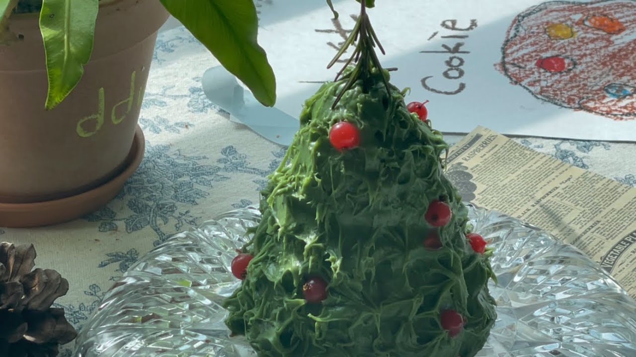 크리스마스 케이크 "트리 케이크" 만들기 : Chrtismas tree cake Recipe - YouTube