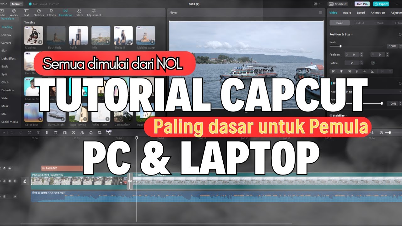Tutorial Capcut PC Pemula 2023 - Aplikasi Edit Video Gratis PC Tanpa Watermark - YouTube