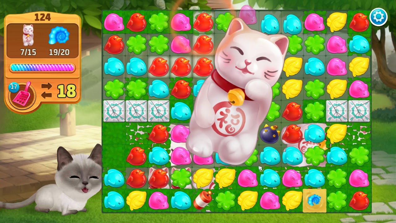 Meow Match - Level 124 (No Boosters) HD - YouTube