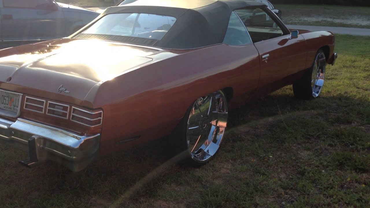 75 Caprice Donk Vert on 26's ( 75 - ALIVE ) - YouTube