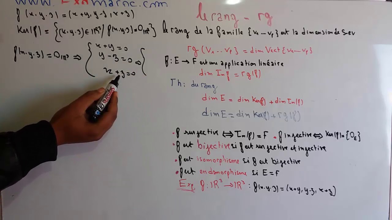 Episode 12 : Algèbre Espace vectoriel : les applications linéaires : le ...