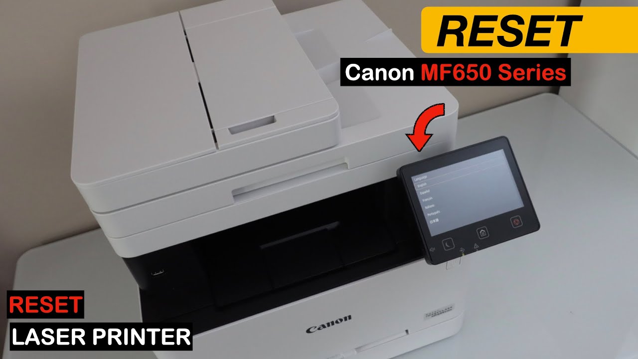 How To Reset Canon imageclass MF650 Series Printer To Default Setting ...