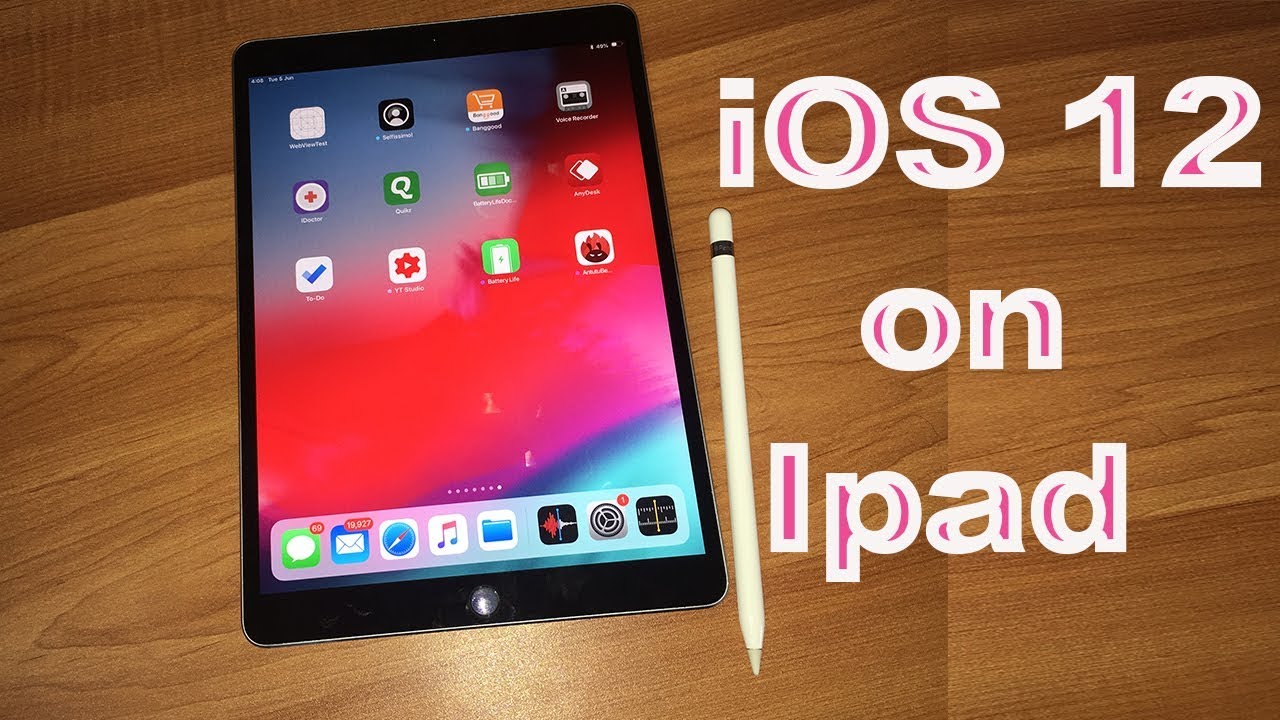 iOS 12 Beta on iPad Pro 10.5 - YouTube
