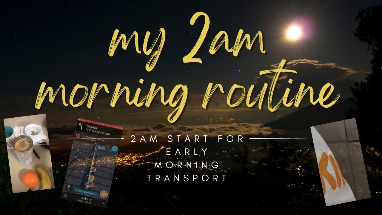 My Morning Routine | morning routine starting at 2AM! 😳⏰ - YouTube