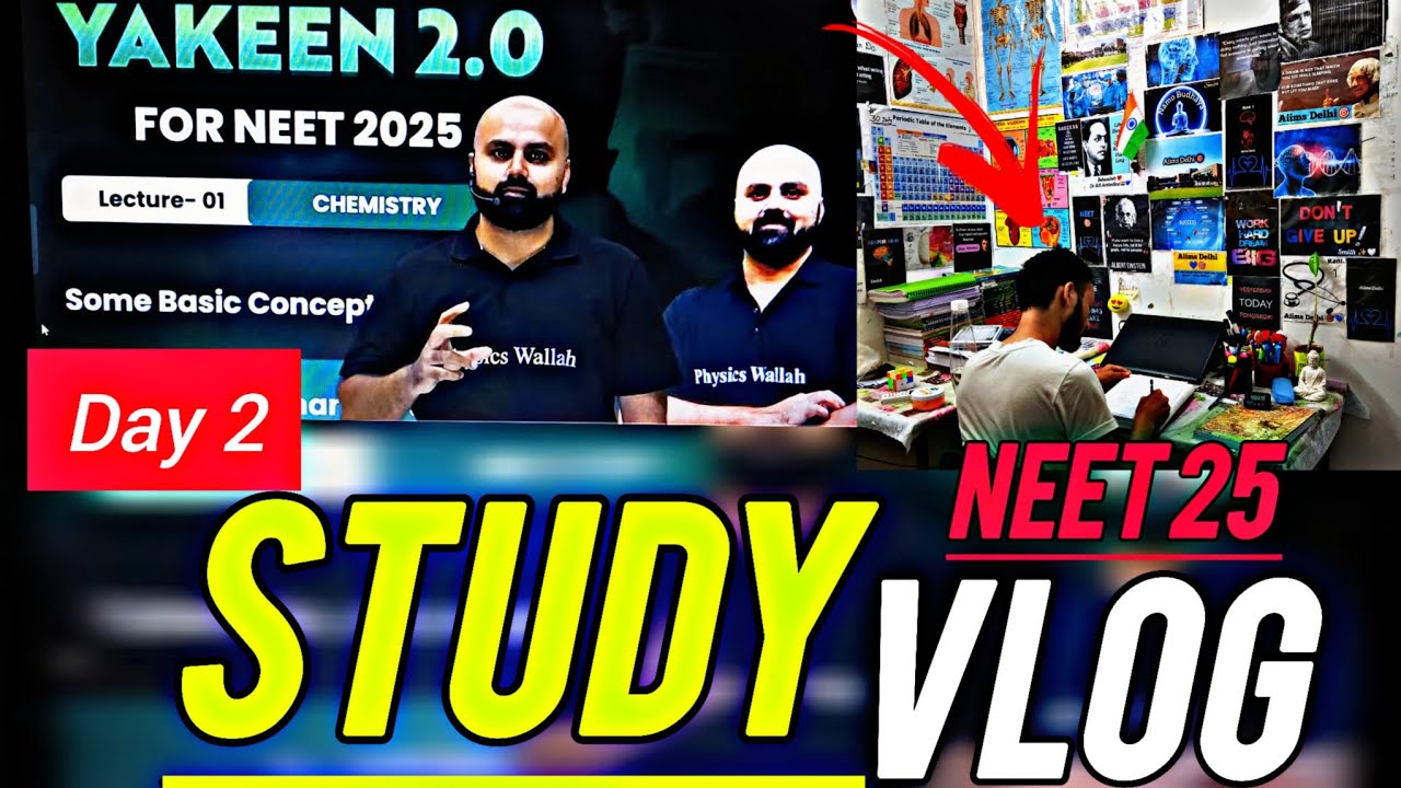 Neet 25 🎯 || Study 📚Vlog|| Neet Aspirant Day 2 #motivation #study #neet ...