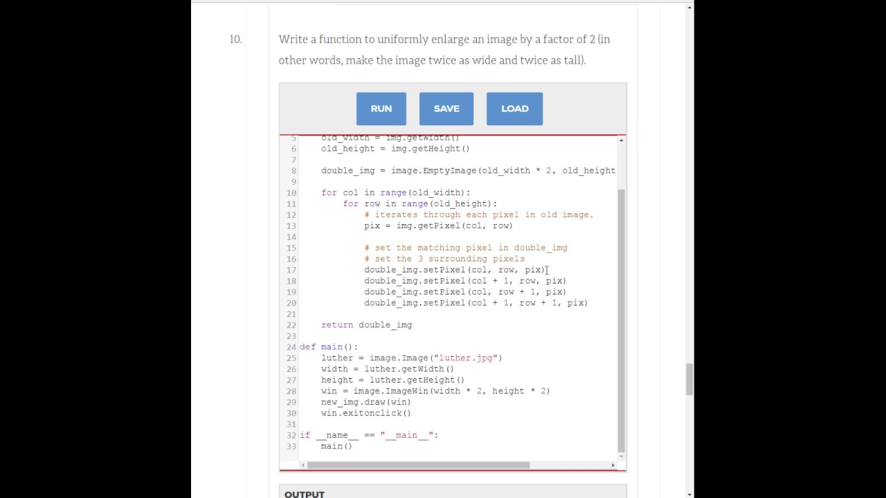 Lc101 Think Python Chapter 8 Exercise 10 Youtube