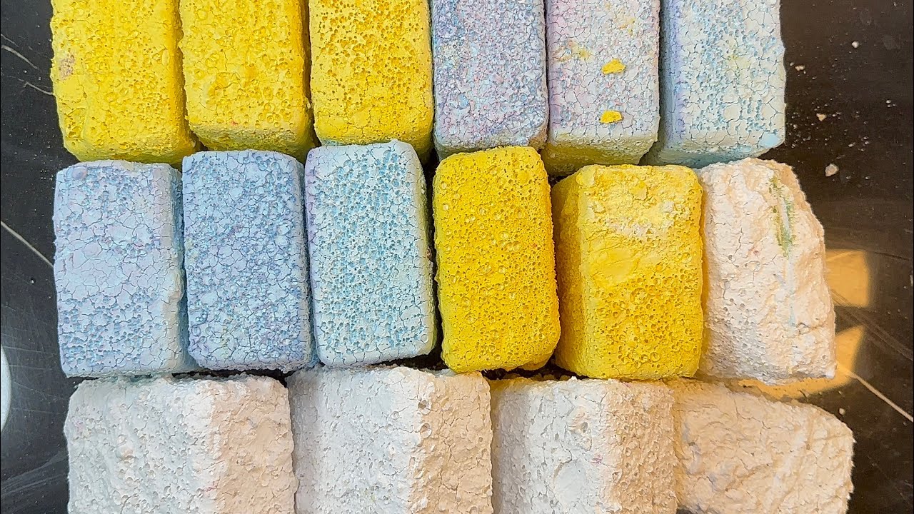 Pretty Dyed Pasted Blocks | Satisfying - YouTube