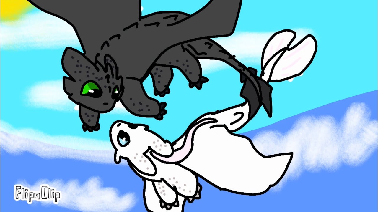 Toothless x light fury part 1 (new) - YouTube