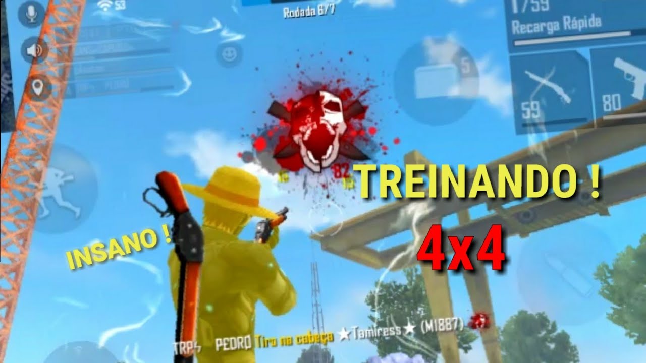 🔥TREINANDO PARA O 4x4 RANKADA !🔥P3DRØ FF🔥INSPIRAÇAO LEVEL UP🔥 - YouTube
