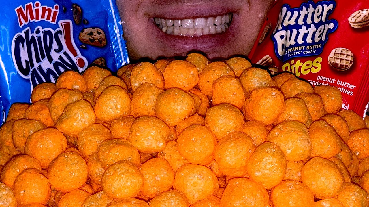 8,731 cheeto puff balls asmr mukbang 먹방 - YouTube
