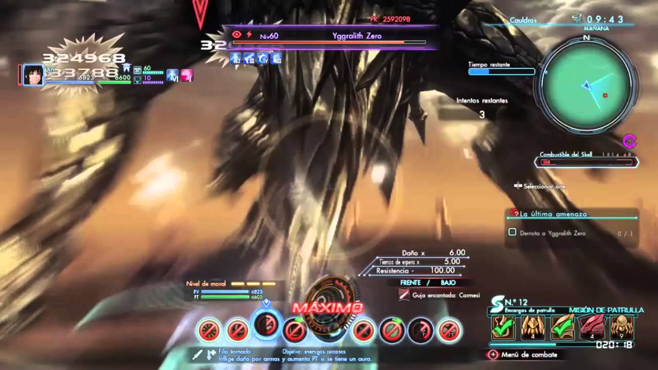 Xenoblade Chronicles X - Yggralith Zero 520 Kills Solo (Round 1) - YouTube