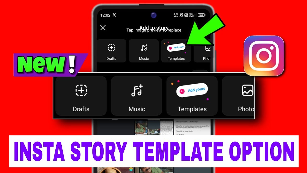 Instagram Story Templates Option New Update|Instagram Story Me Template ...