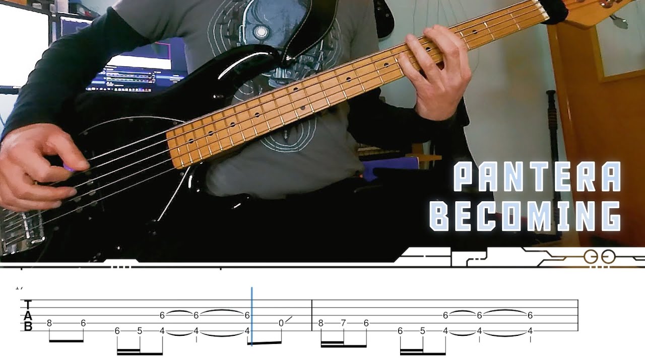 Pantera - Becoming (2 min bass lesson w/tab) - YouTube