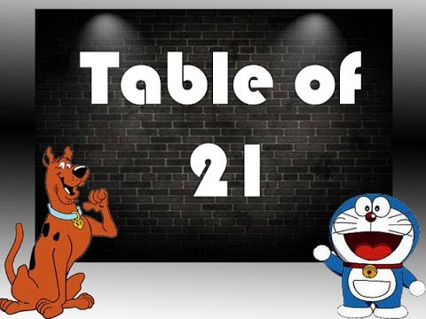 Table of 21 | 21 X Table | Kids Multiplication table - YouTube