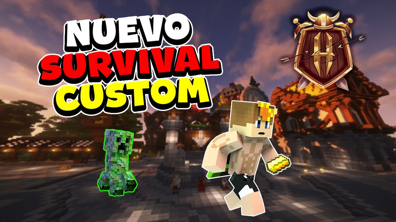 NUEVO SERVIDOR SURVIVAL CUSTOM💰| Servidores de Minecraft Java/Bedrock 👌 ...