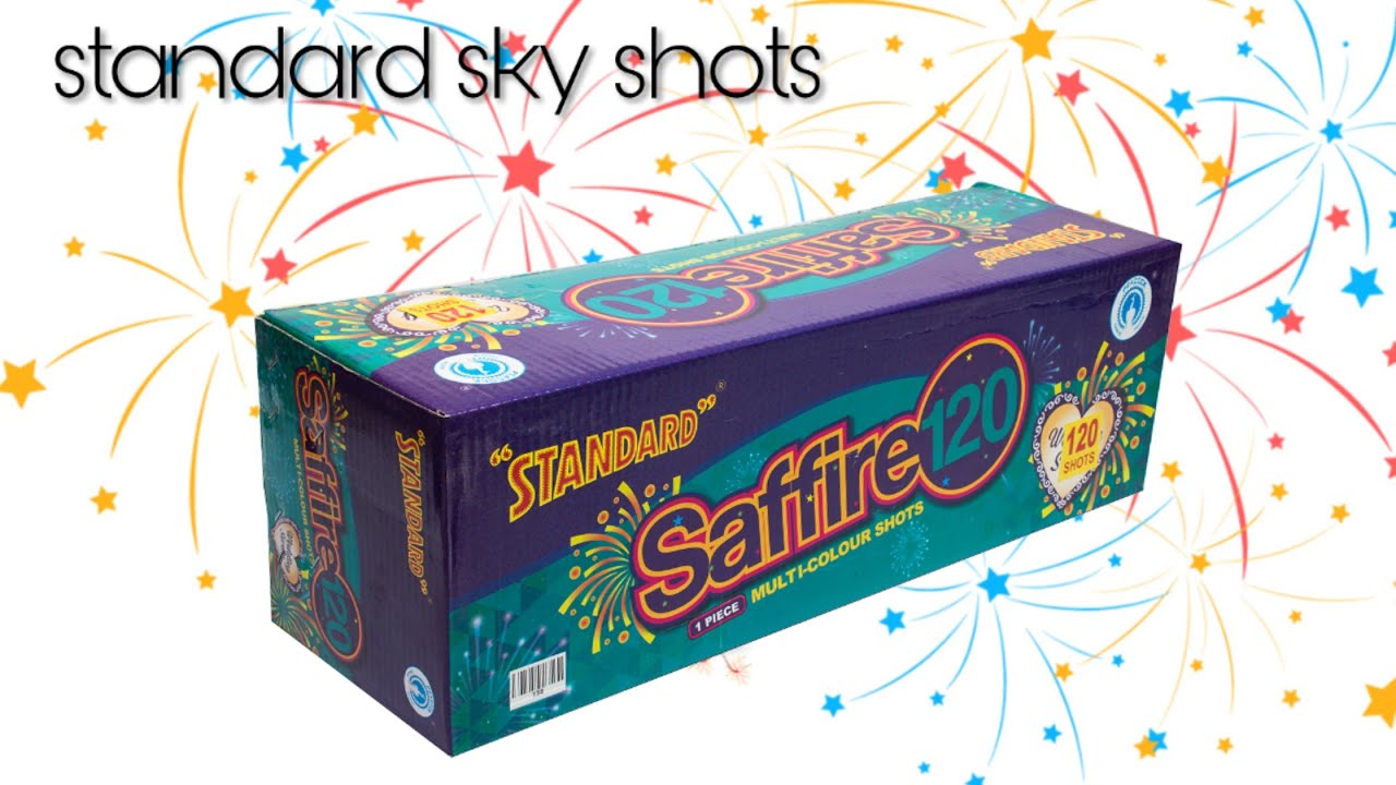 Standard fireworks | Standard crackers | Saffire 120 sky shot ...