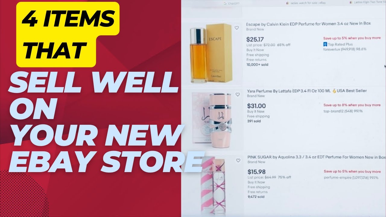 4 items that sell well on your NEW EBay store! Let's do this Senior friends! #ebay - YouTube