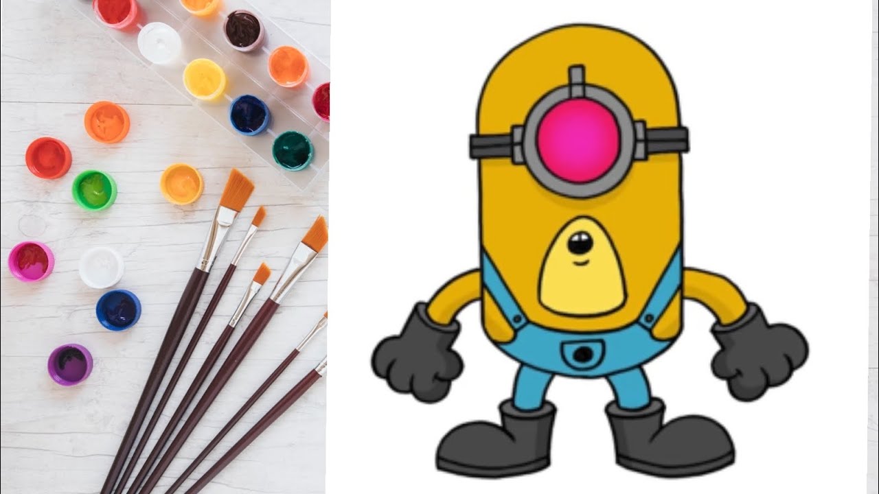 How To Draw Mega Minion Mel | Despicable Me 4 - YouTube