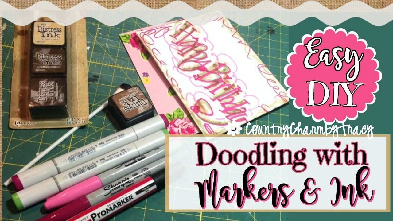 How to Doodle an Envelope and Card / Easy DIY / Adding Personal Touches ...