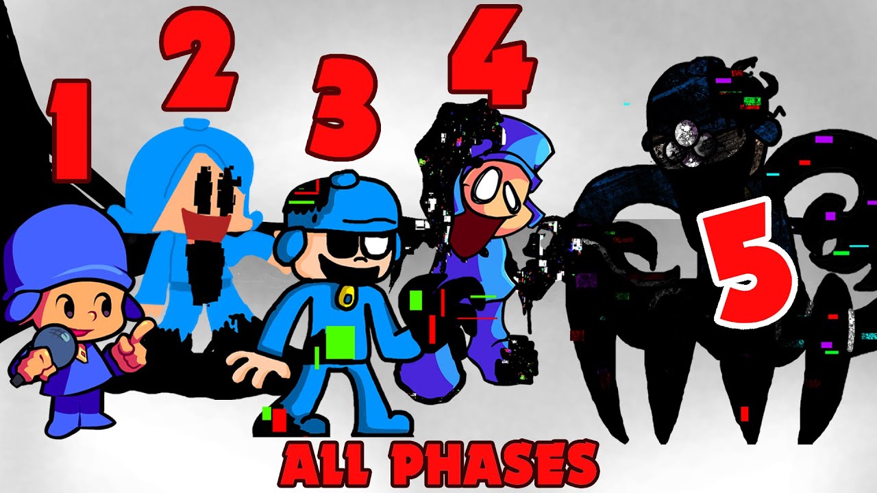 POCOYO ALL PHASES | Friday Night Funkin' (FNF MOD) - YouTube