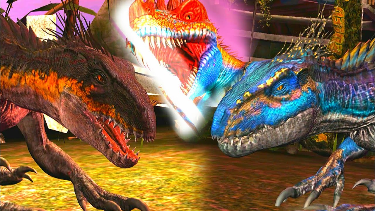 BATTLE X9 INDORAPTOR Vs INDORAPTOR GEN 2 Vs METRIAPHODON JURASSIC WORLD ...