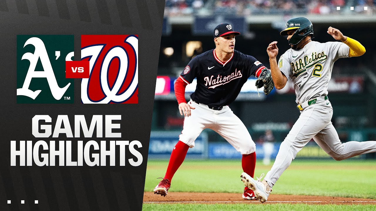 Athletics vs. Nationals Game Highlights (8/5/25) | MLB Highlights - YouTube