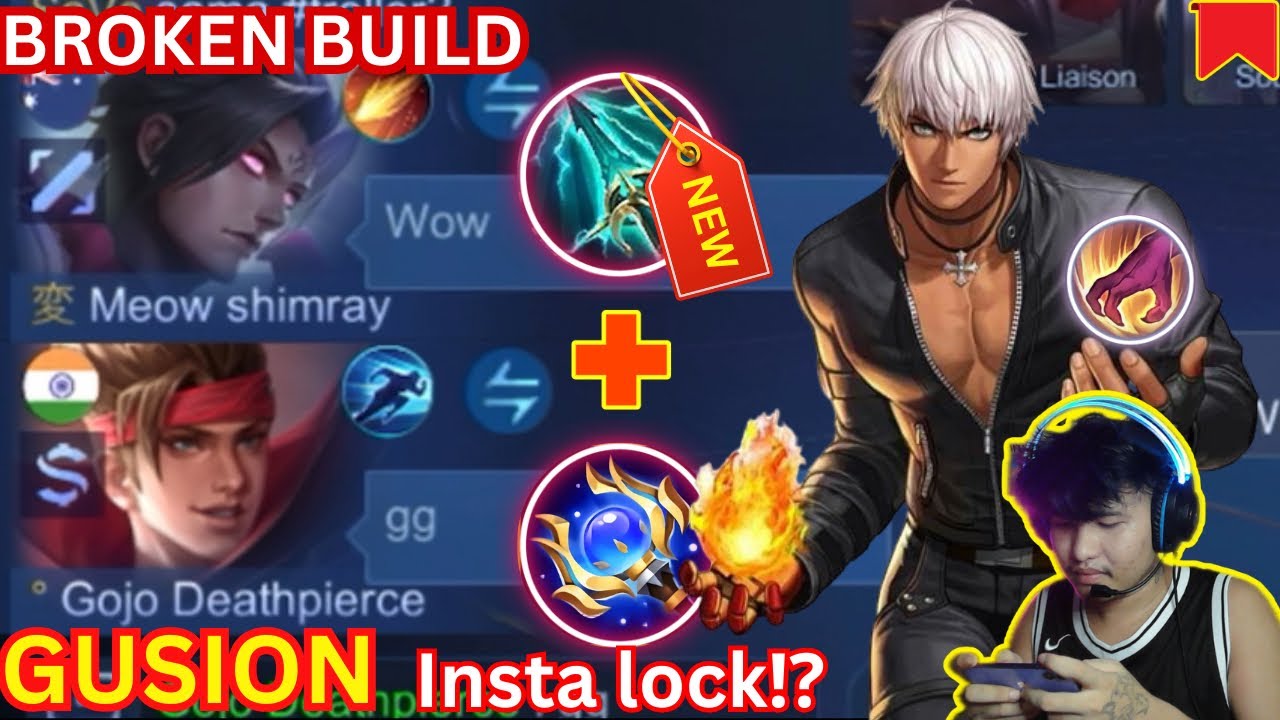 INSTA LOCK GUSION⁉️ AND THIS HAPPENED !! 100% One Shot || NEW BROKEN BUILD || new update 2024 ...