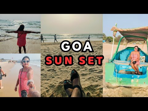 North Goa।Goa Sun Set। Baga Beach Sun Set। North Goa Calangut Beach Sun ...