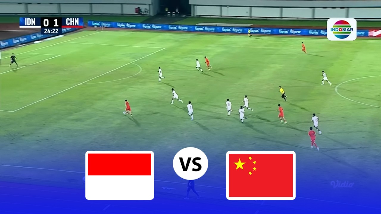 INDONESIA U17 VS CHINA U17 • INTERNATIONAL FRIENDLY MATCH • FULL MATCH ...