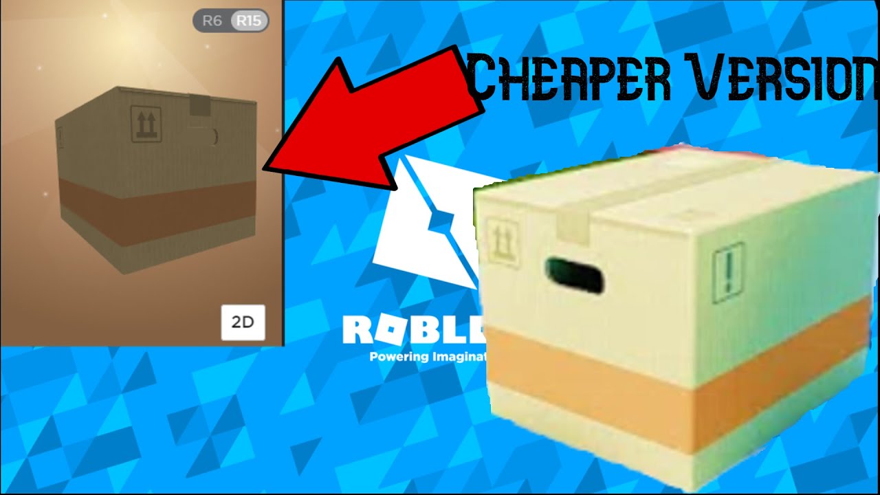 How To Be A CARDBOARD BOX on Roblox (Cheaper Version) - YouTube