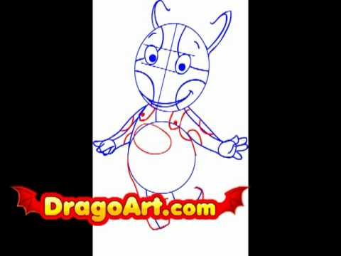 How to draw Uniqua step by step - YouTube