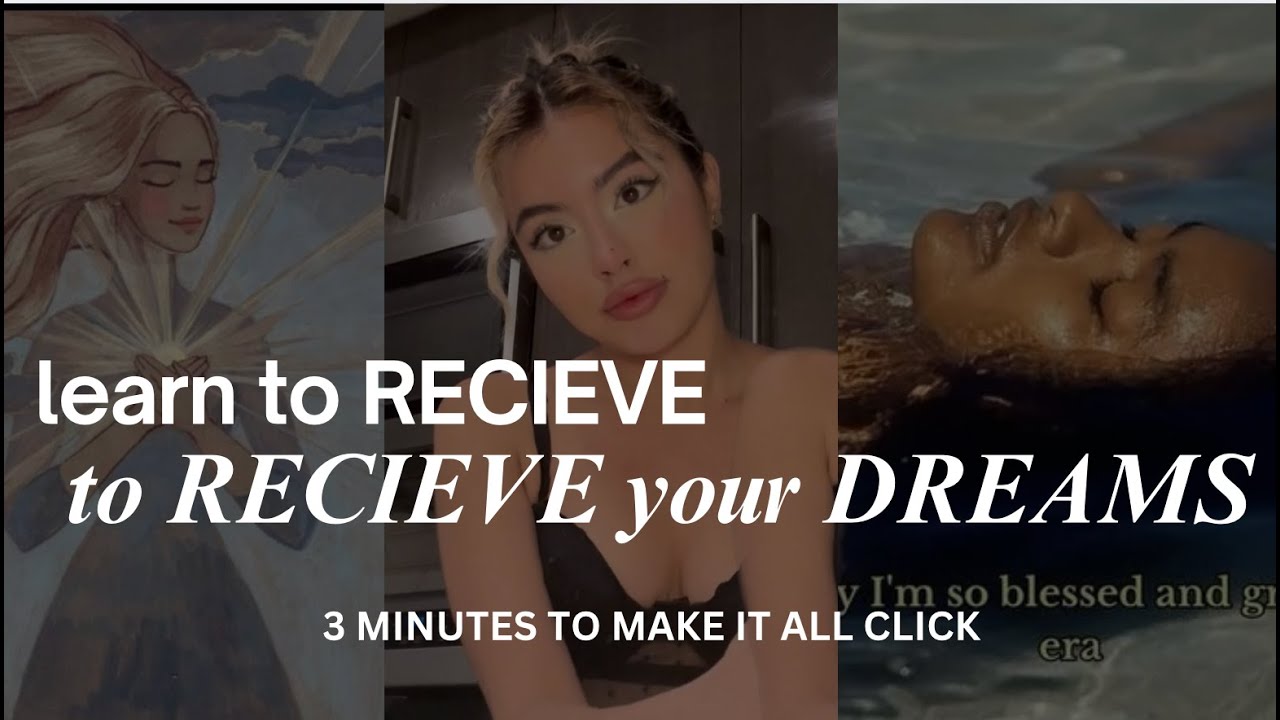 LEARN IN 3 MINUTES how TO RECEIVE YOUR DREAMS: the problem is you don't ...