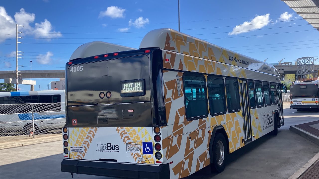 Honolulu TheBus Route W3 Kalihi via School Street, Bus 4005 (Part 5-To ...