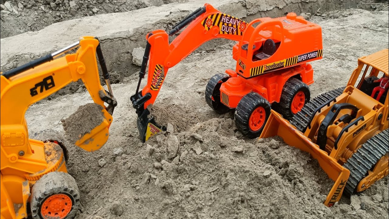 jcb on rode working || excavator jcb parts || rc Excavator hunia remote ...