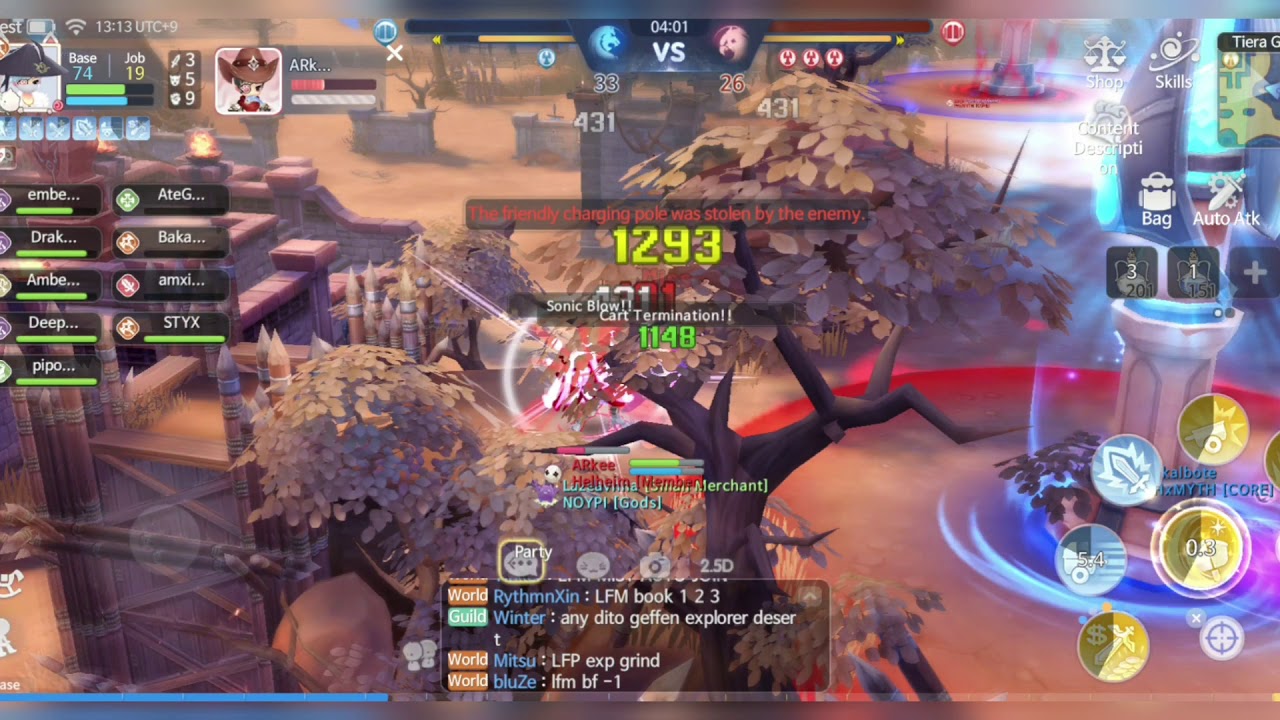 Ragnarok Origin | White Smith Cart Termination Action in Battlefield ...