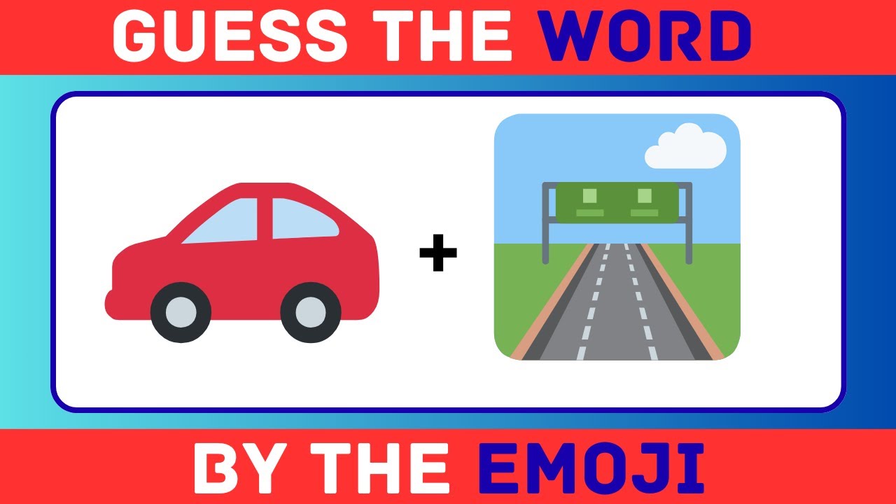 The Ultimate Emoji Compound Word Quiz - YouTube