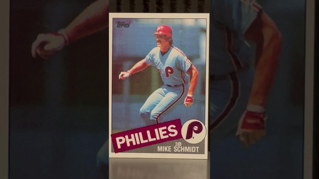 Mike Schmidt Philadelphia Phillies Legend 1985 Topps baseball card MLB ...