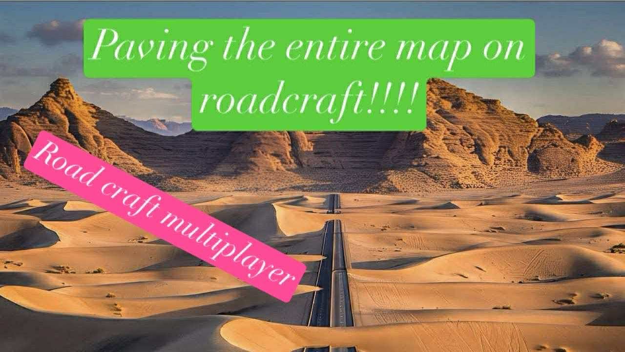 Road craft I paved the entire map!! - YouTube