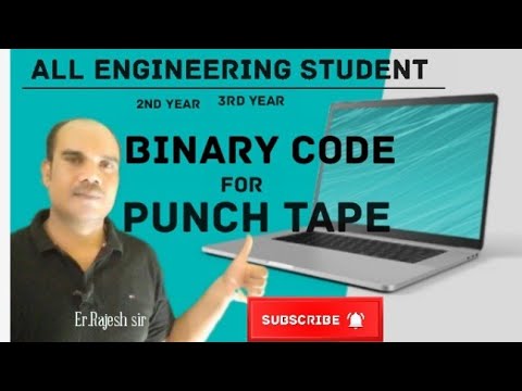 Binary code for punch tape #CNCmachine #polytechnicexam #upbteresult# ...